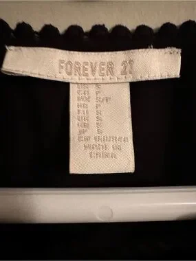 Forever 21 | Tops | Forever 2 Black Tunic With Floral Embroidery | Poshmark